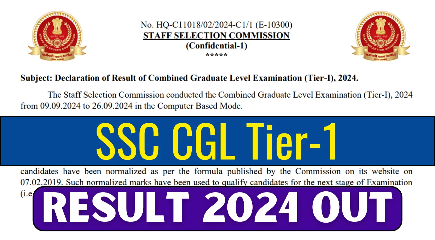 SSC CGL 2024 Tier-I Additional Result Out – Check Your Result Now @ssc.nic.in - haryana Job alert
